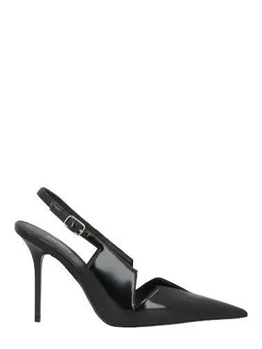 Coperni Glossed-leather Slingback Pumps - Black