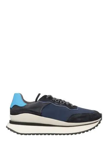 Peuterey Leather And Textile Sneakers - Blue