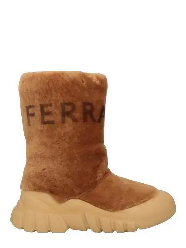 FERRAGAMO Shearling Boots - Beige
