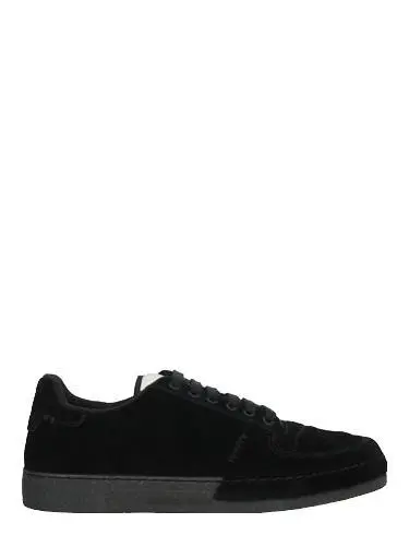 Emporio Armani Leather Sneakers - Black