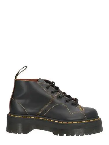 Dr. Martens Church Quad Vintage Smooth Ankle Boots - Black