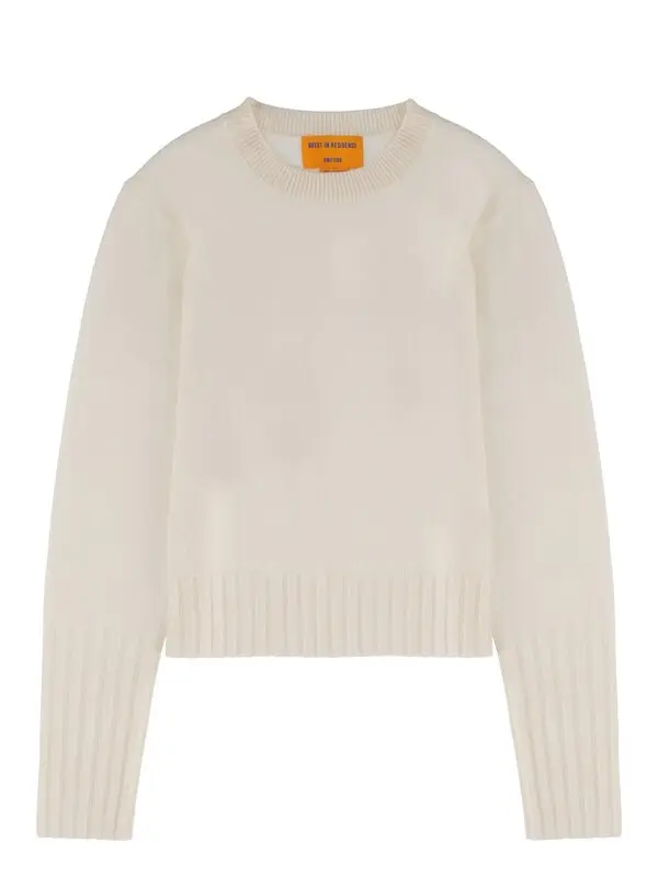 Guest In Residence Shrunken Crewneck Jersey - Beige