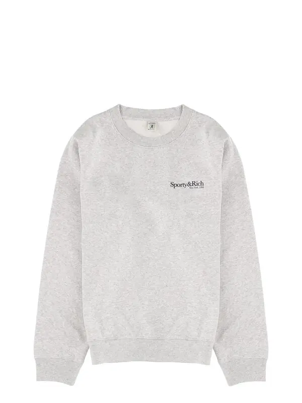SPORTY & RICH Logo Sweatshirt - Grey