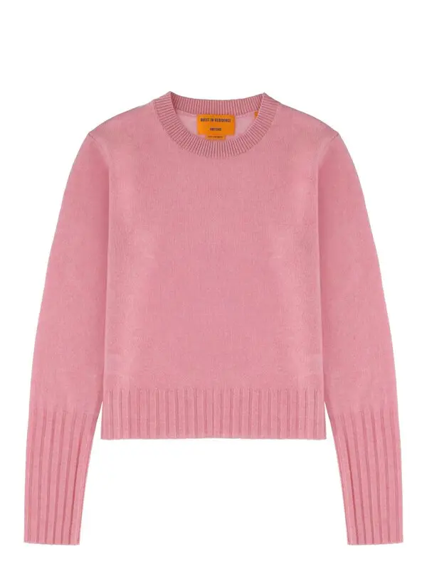 Guest In Residence Shrunken Crewneck Jersey - Pink