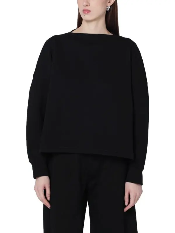 Alaïa Cotton Sweatshirt - Black