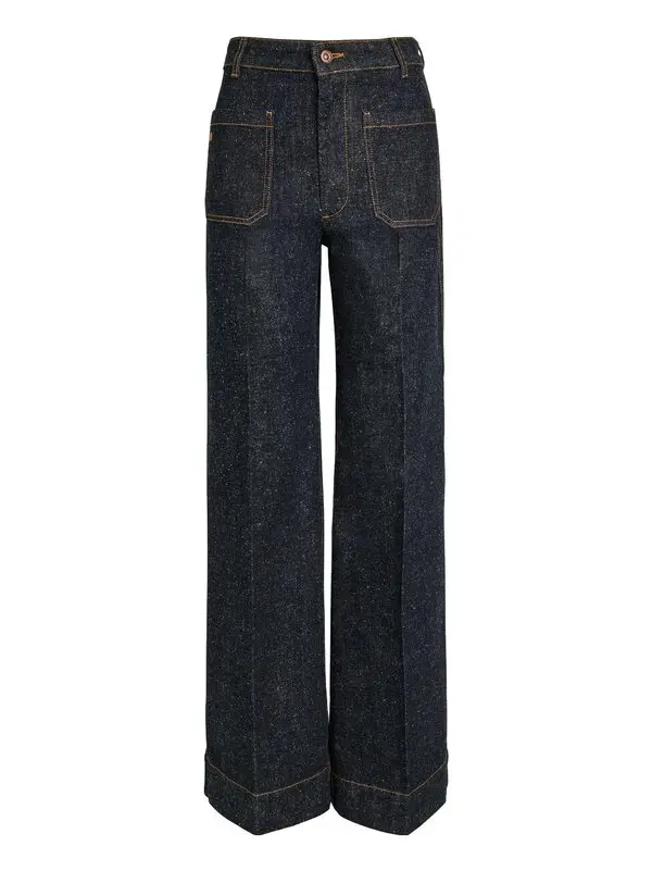 Victoria Beckham Alina Flared-leg Jeans - Indigo