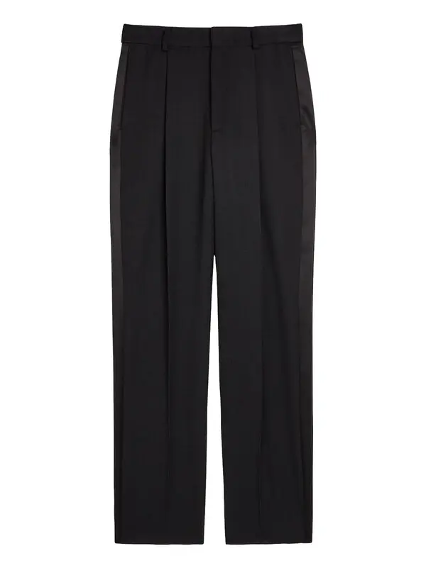 Victoria Beckham Straight-leg Canvas Trousers - Black