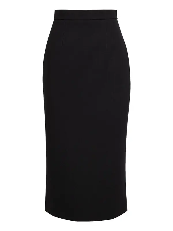 ROKSANDA Amel Crepe Midi Skirt - Black