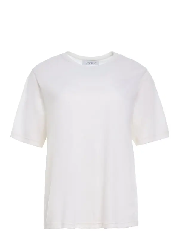Gabriela Hearst Kirby T-shirt In Cashmere - Ivory