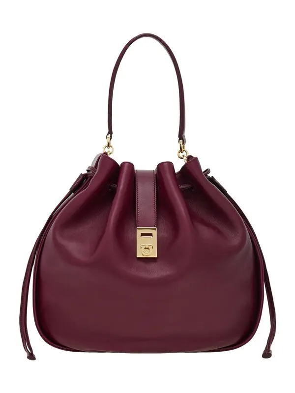 FERRAGAMO Hug Bucket Bag - Violet