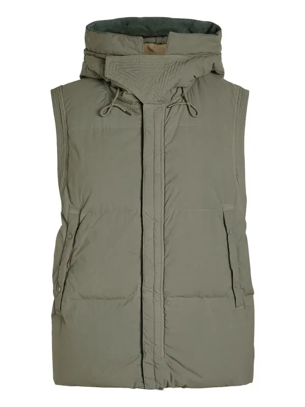 TEN C Boreal Padded Hooded Shell Gilet - Grey