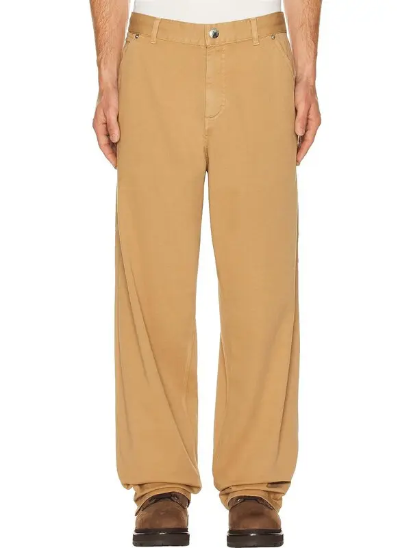 Moncler Garment Dyed Trousers - Camel