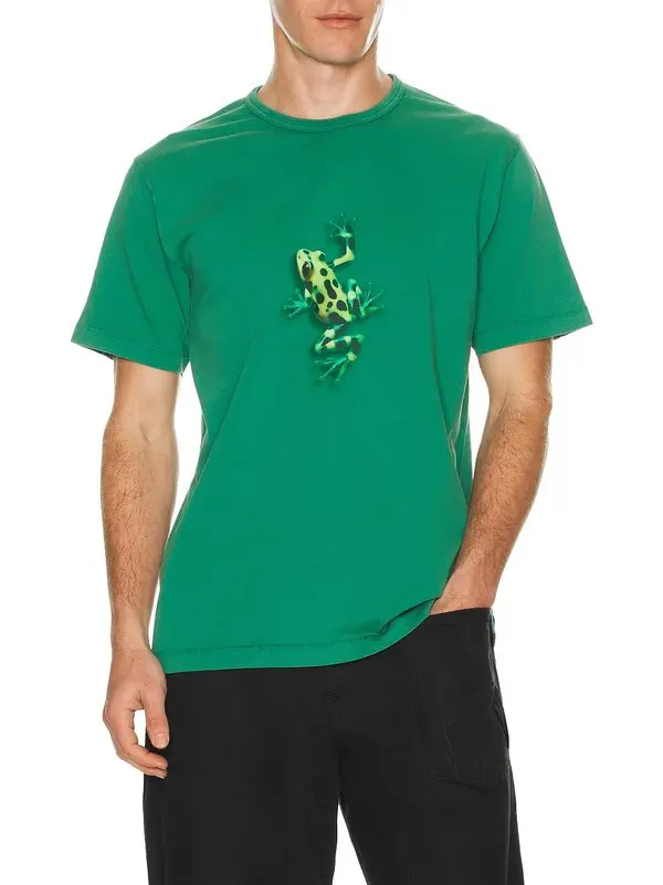 JW Anderson Jumping Frog T-shirt In Green - Emerald
