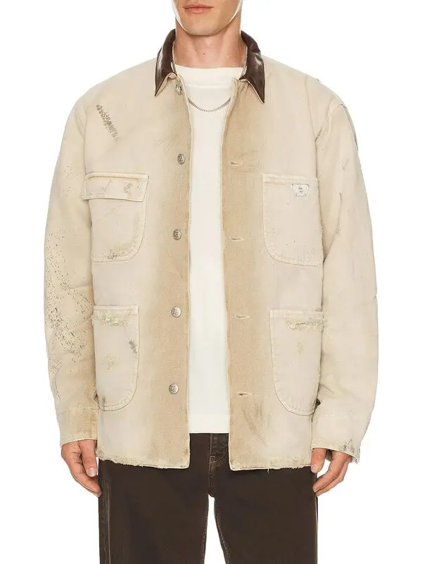 MISBHV Marfa Twill Work Jacket - Dusted White