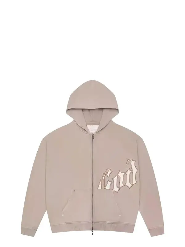 GODSPEED Og Logo V2 Zip-up Hoodie - Neutrals