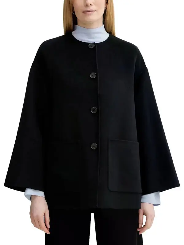 Marc O'polo Button Flap Pocket Coat - Blue