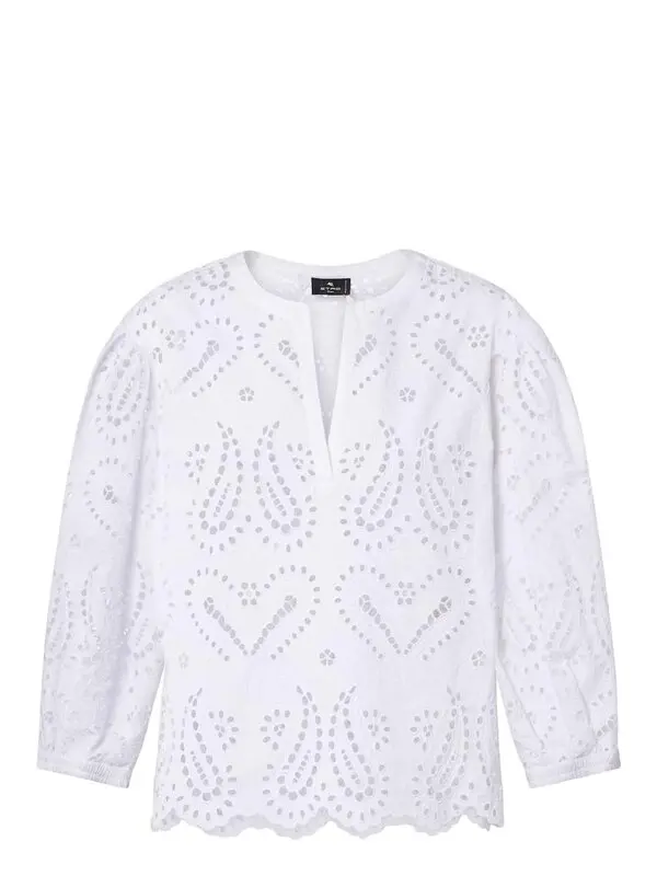 Etro Cotton-blend Top - White
