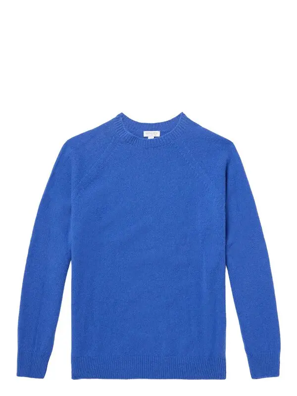 Sunspel Wool Sweater - Blue