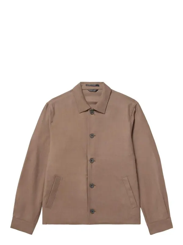 Sunspel Virgin Wool-twill Jacket - Brown
