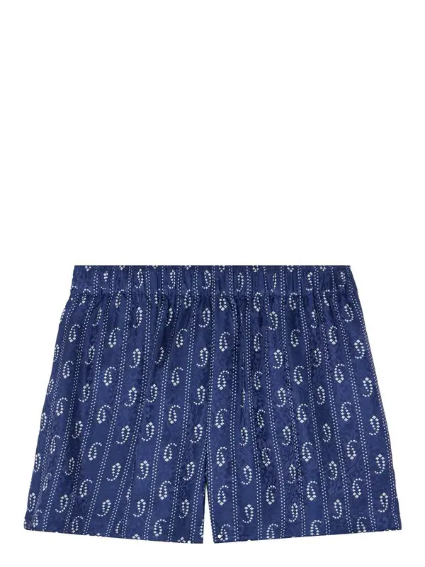 Tory Burch Jacquard Shorts - Blue