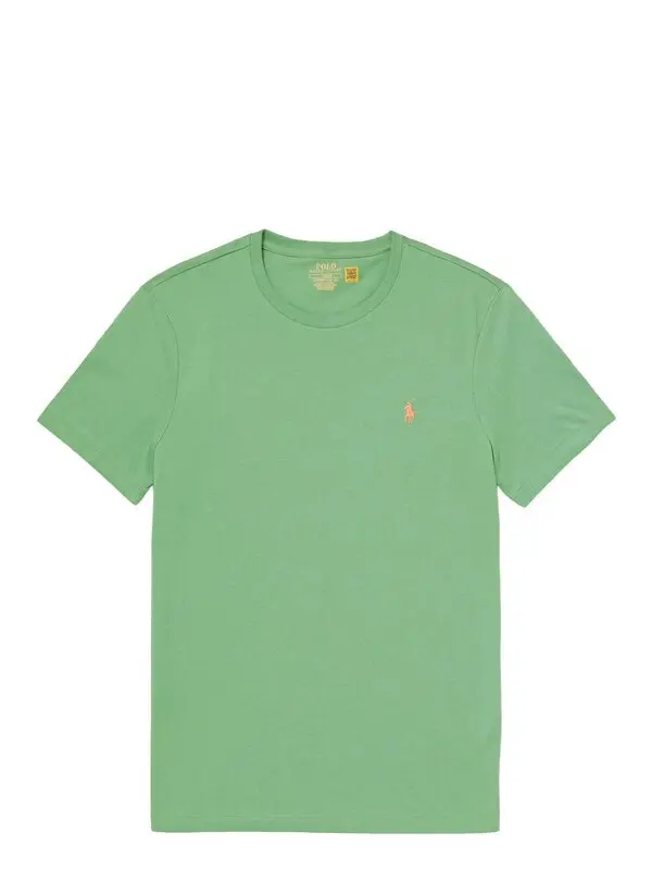 Polo Ralph Lauren Logo-embroidered Cotton-jersey T-shirt - Green