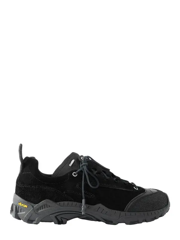 Our Legacy Gabe Leather-trimmed Sneakers - Black