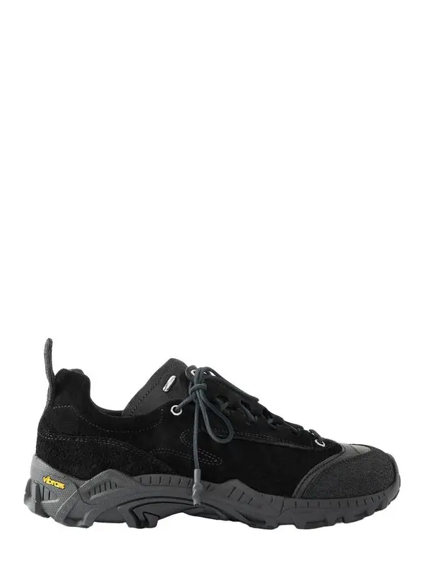 Our Legacy Gabe Leather-trimmed Sneakers - Black