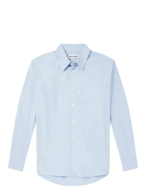 Our Legacy Beyond Tencel™ Lyocell And Cotton-blend Shirt - Blue