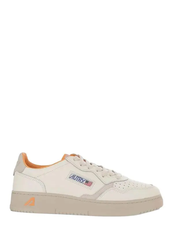 AUTRY Medalist Perforated Suede Sneakers - White