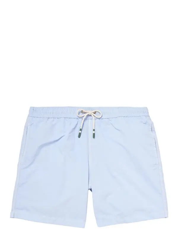 Hartford Slim-fit Mid-length Swim Shorts - Blue