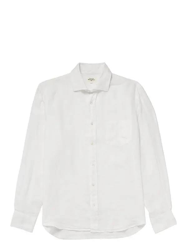 Hartford Paul Pat Linen Shirt - White