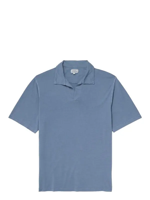 Hartford Lyocell And Cotton-blend Polo Shirt - Blue