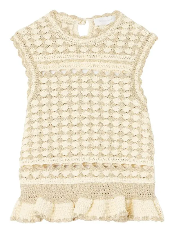 Zimmermann Wanderlust Crocheted Top - Cream