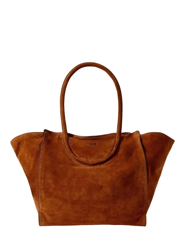 Staud Maude Suede Tote - Brown