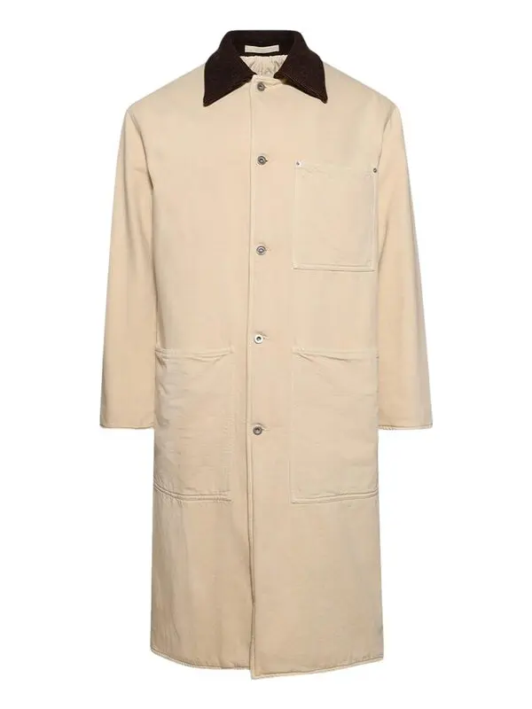 JIL SANDER Long Sport Coat - Beige