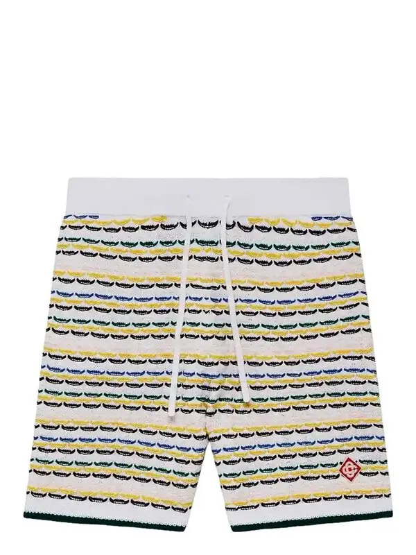 Casablanca Tuck Stitch Shorts - Multi