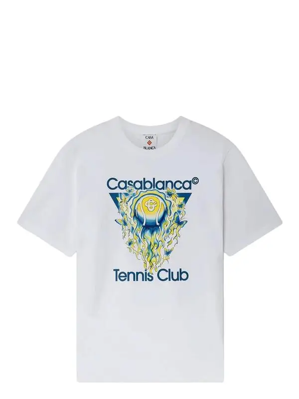 Casablanca Tennis Club Icon Classic Tee Tennis Club Icon - White