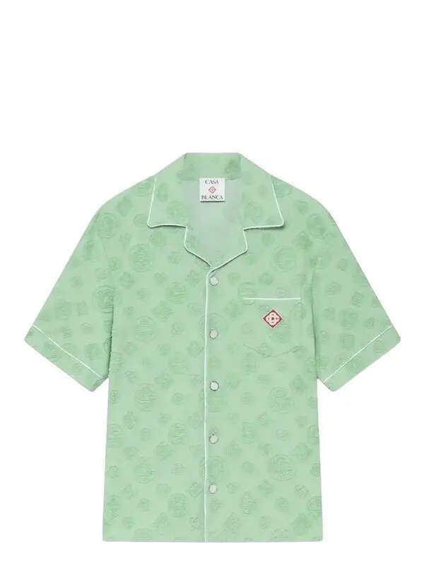 Casablanca Towelling Monogram Shirt - Green