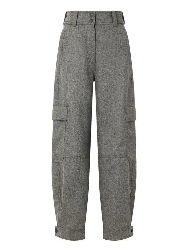 Moncler Wool-gabardine Tapered Ski Pants - Green