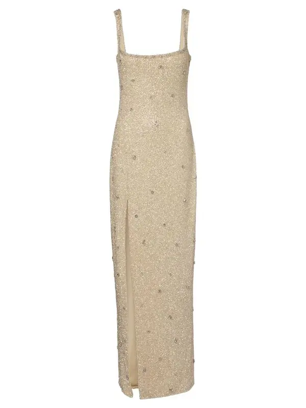 CLIO PEPPIATT Pamela Embellished Gown - Beige