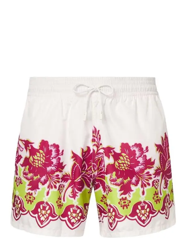 Etro Floral Swim Trunks - White