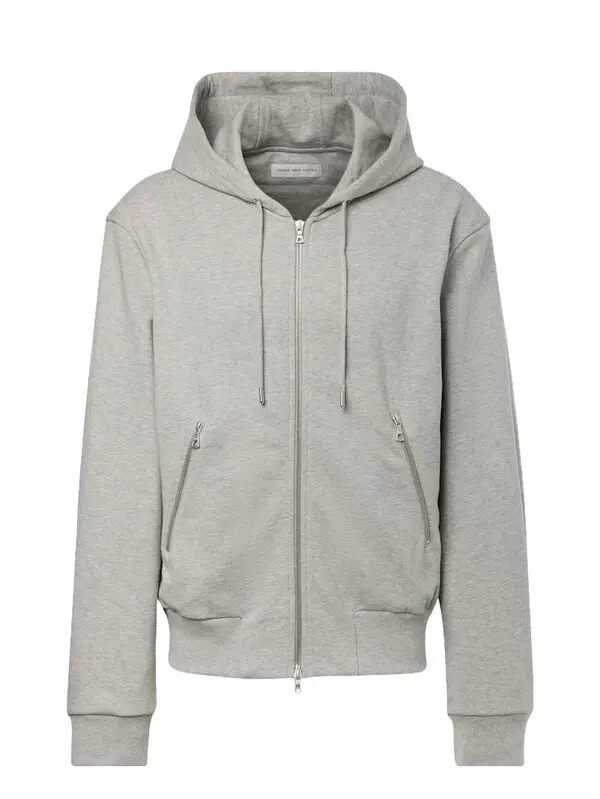 Dries Van Noten Cotton Zip-up Hoodie - Grey