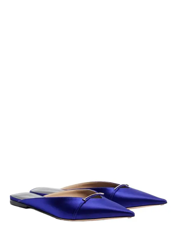TOM FORD Julianne Satin Mules - Blue