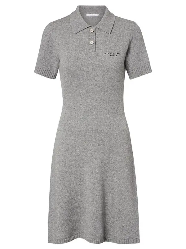 Givenchy Wool And Cashmere Polo Dress - Grey