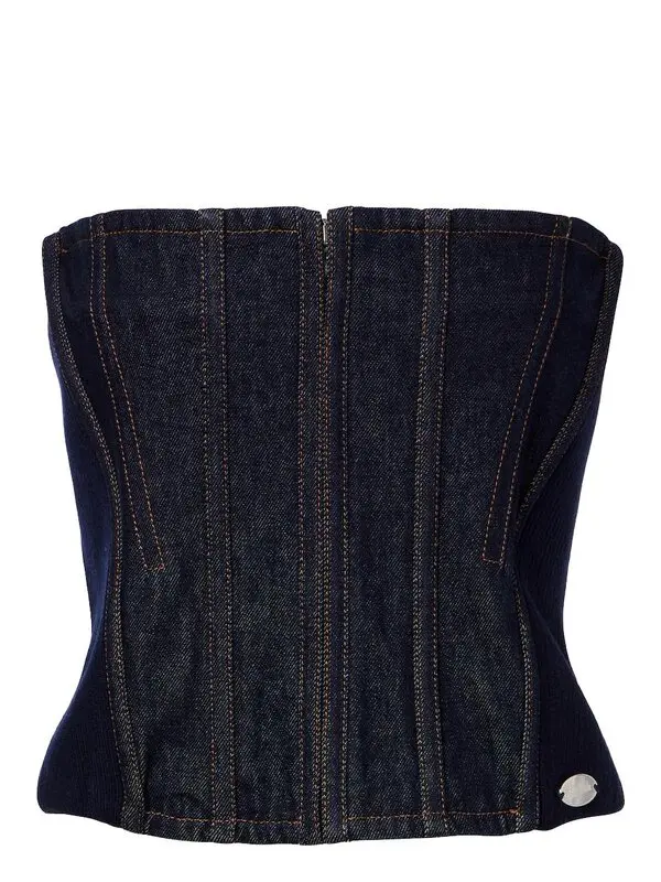 Jean Paul Gaultier Denim Corset - Blue