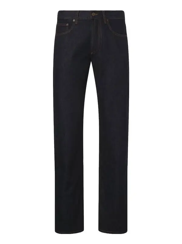 Burberry Mid-rise Straight-leg Jeans - Blue