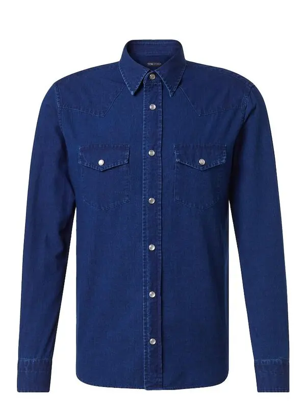 TOM FORD Denim Shirt - Blue