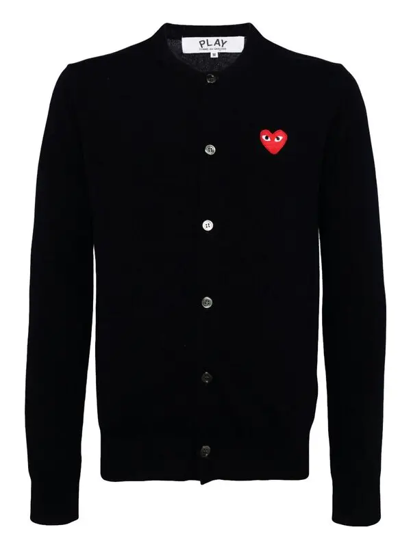 Comme Des Garçons Wool Cardigan - Blue