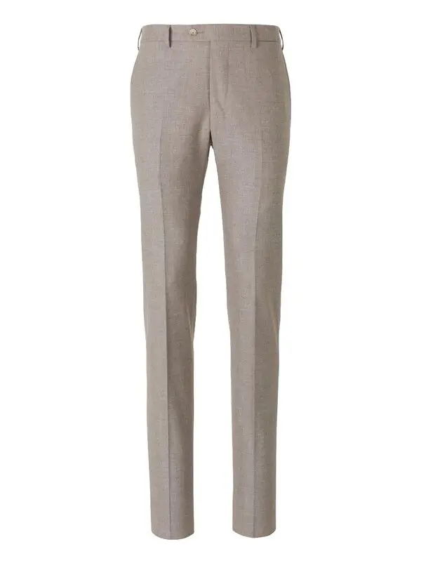 Marco Pescarolo Formal Cashmere Twill Pants - Brown