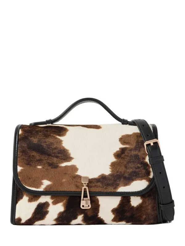 Gabriela Hearst Leonora Medium Cow-print Calf Hair Tote - Brown
